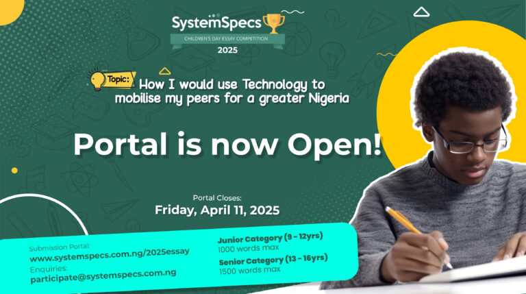 SystemSpecs Announces; Children's Day Essay Competition 2025
